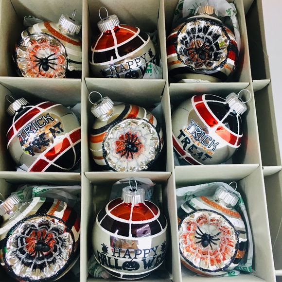 Christopher Radko | Holiday | 9 Halloween Radko Glass Spider Reflector ...